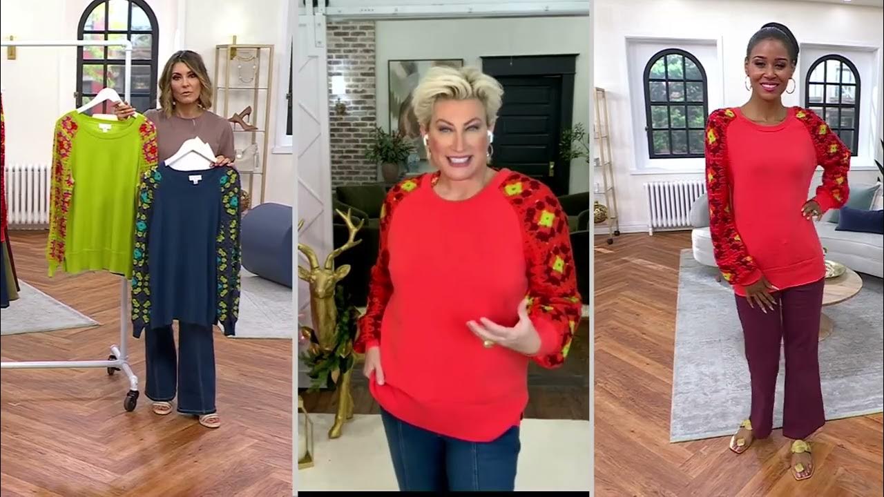 Belle Boho by Kim Gravel Granny Square Crochet Sleeve Sweater on QVC ...