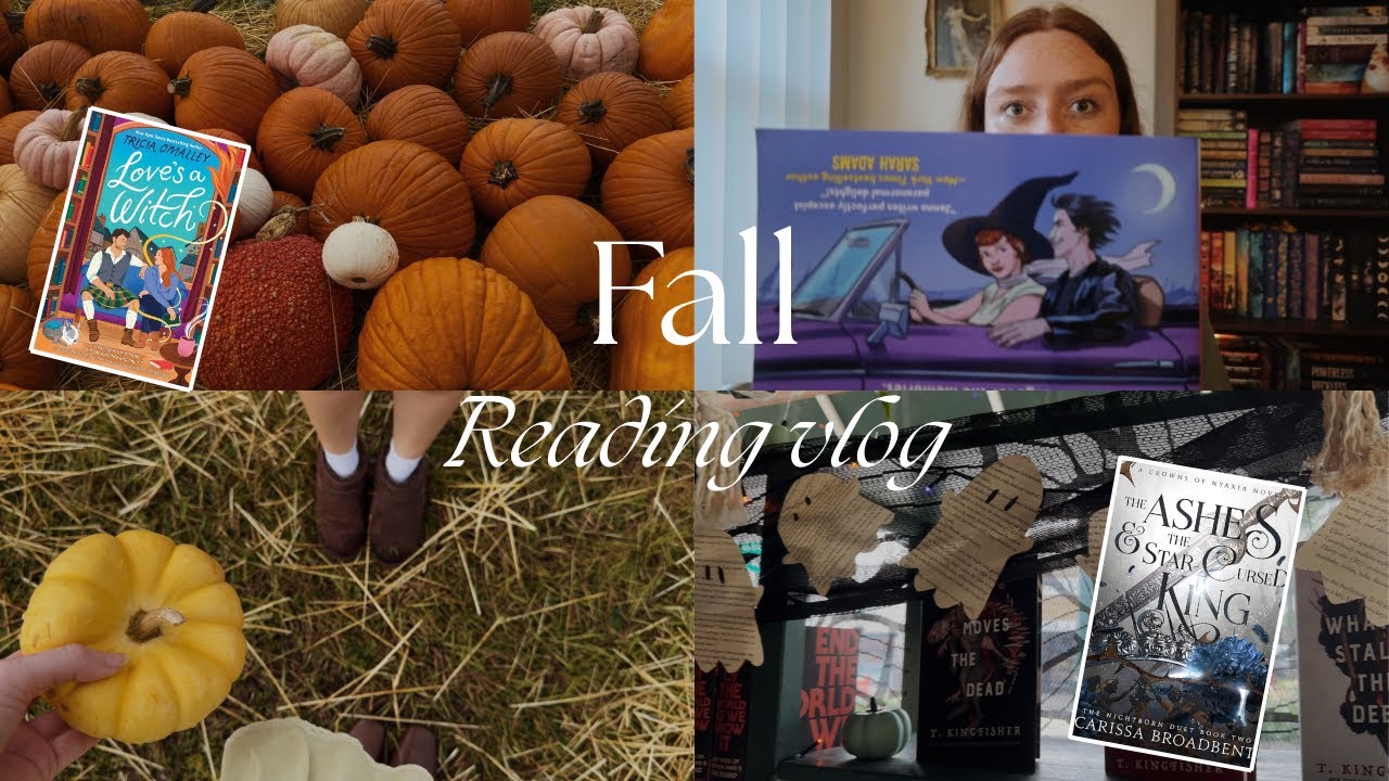 Fall Reading Vlog: pumpkin patch, vampires and witchy reads - YouTube