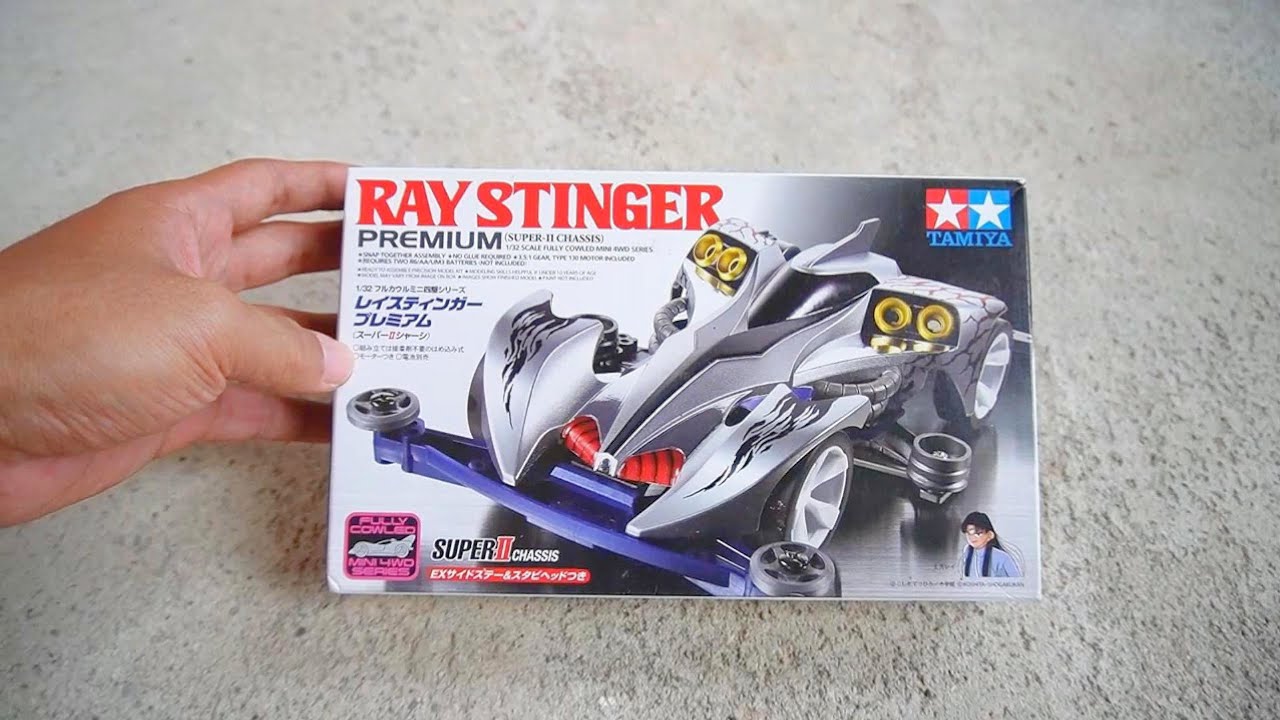 Tamiya Mini4wd Ray Stinger Premium Tes Run Lintasan - YouTube
