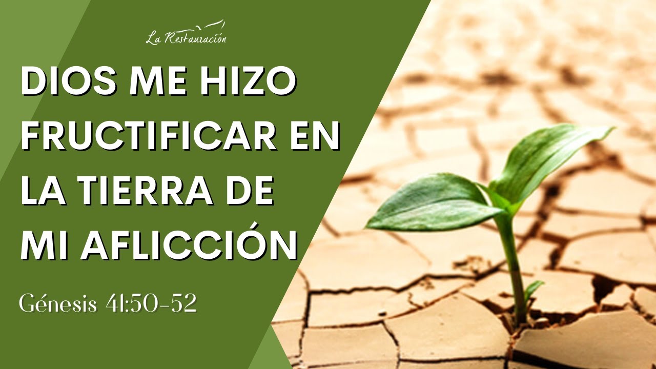 DIOS ME HIZO FRUCTIFICAR EN LA TIERRA DE MI AFLICCIÓN I Martes 04/04 ...