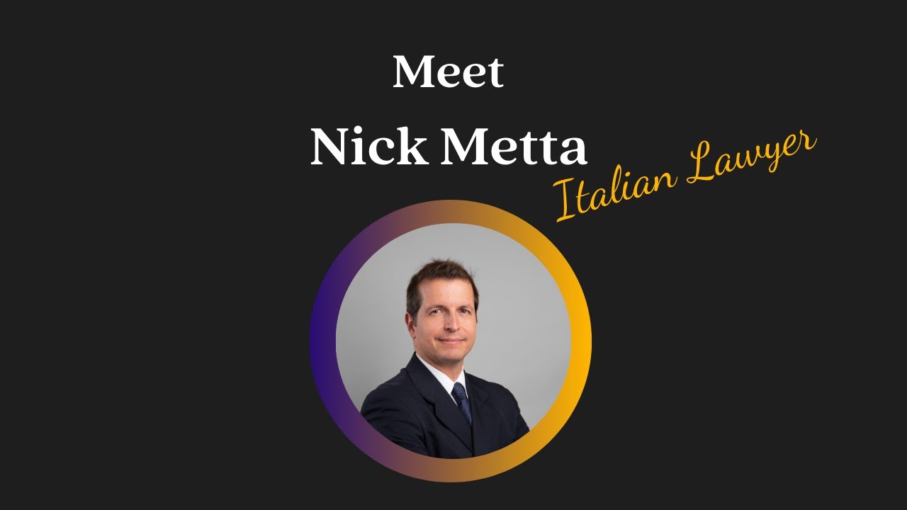 Meet Nick Metta - Italian Lawyer - YouTube