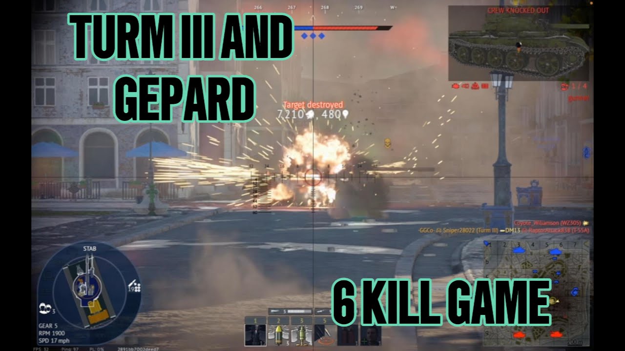 Turm III and Gepard 6-KILL game - YouTube