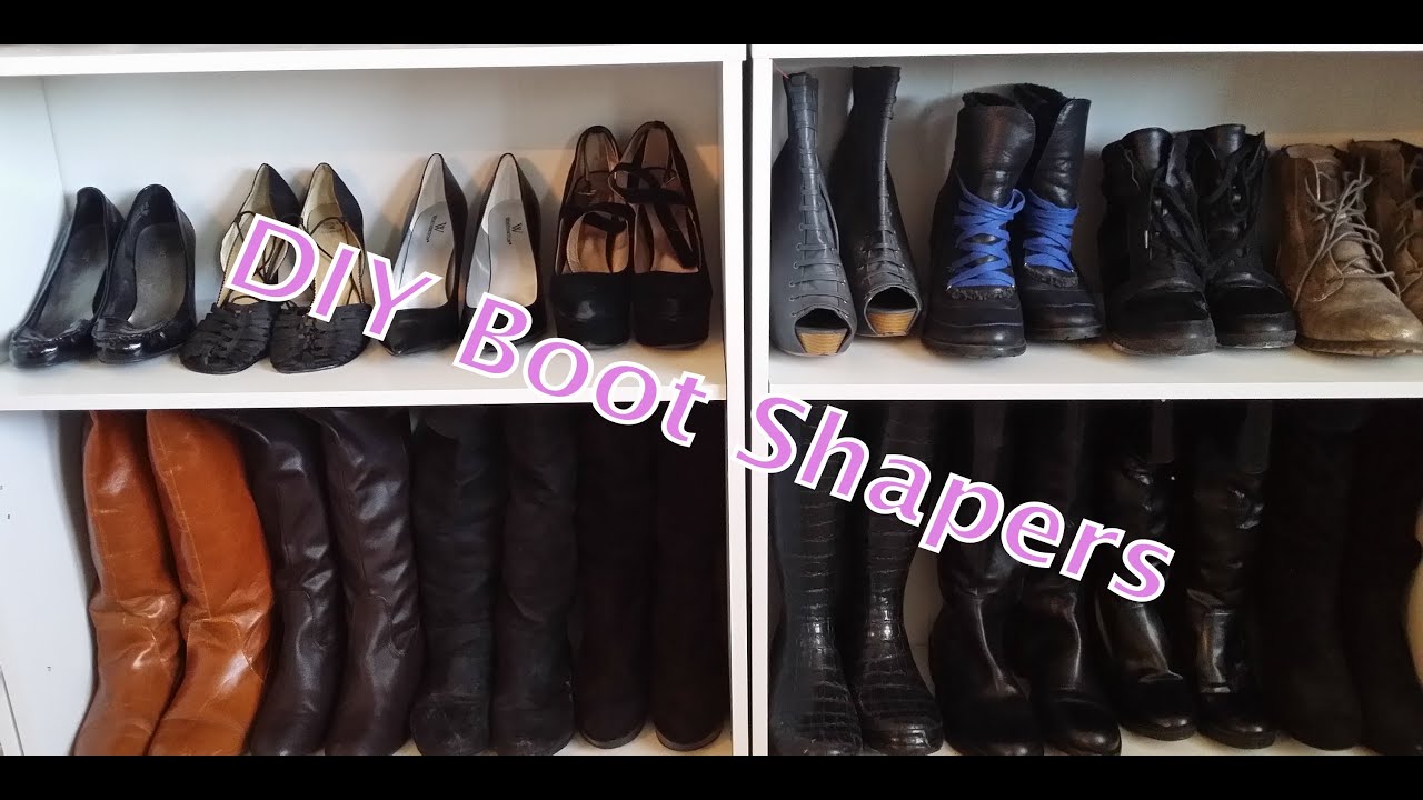 DIY Boots Shaper - Boots Storage + Updates & Shout-outs! - YouTube