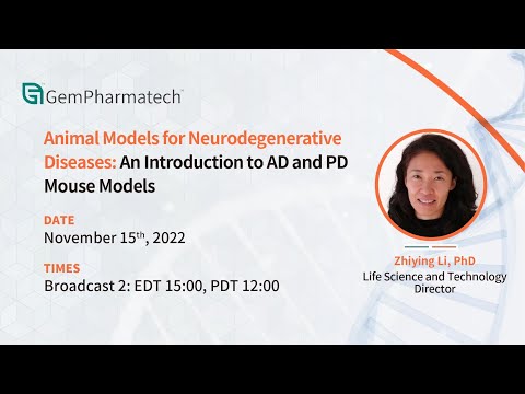 [Webinar] Animal Models for Neurodegenerative Diseases: An Introduction ...