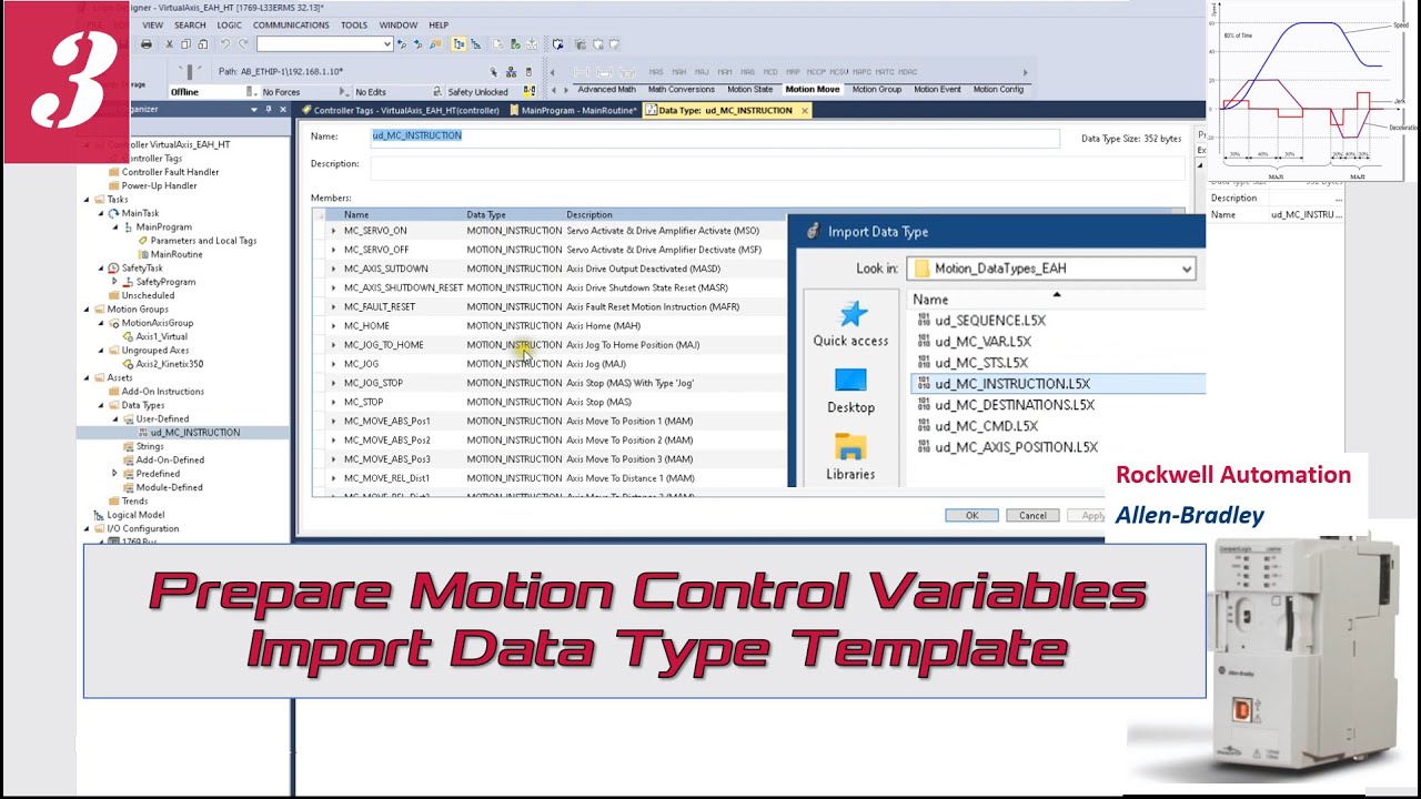 MA03. [AB Motion Control] Prepare Motion Control Variables - Import ...