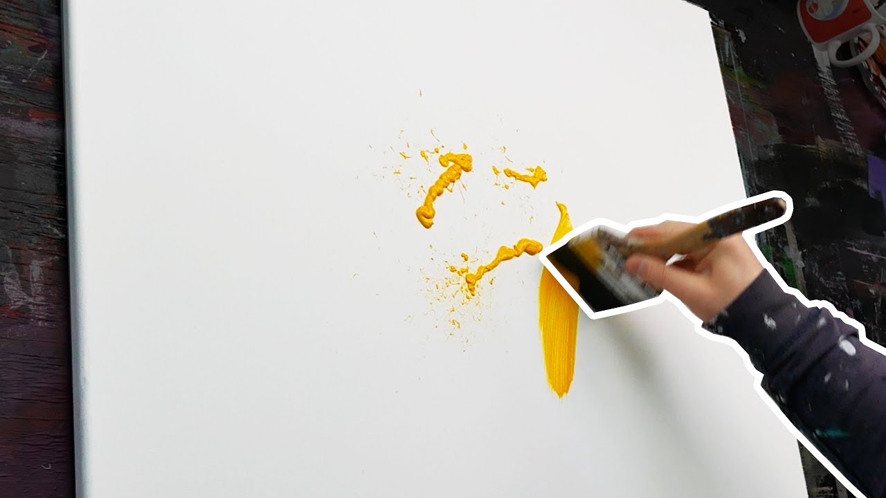 How to paint an Acrylic Abstract Painting | Speedart Demonstration ...