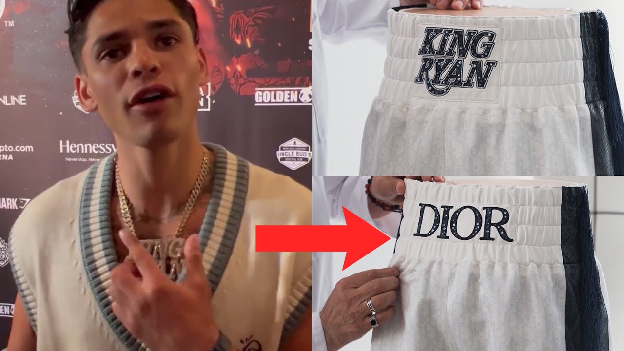 Ryan Garcia Talks Custom DIOR Outfit - YouTube