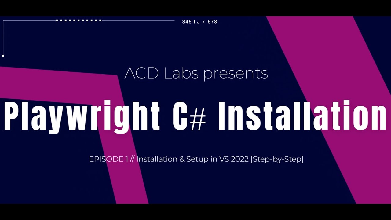 Playwright C# Installation & Setup in VS 2022 [Step-by-Step] - YouTube