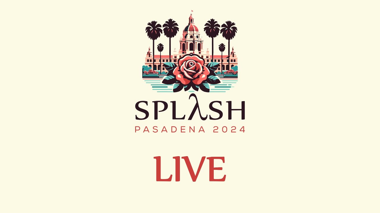 [SPLASH'24] Pacific A - LIVE (Oct 21th) - YouTube