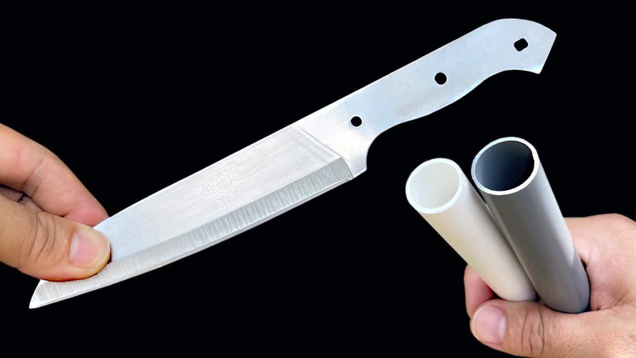 How to Make a Knife Handle from PVC Pipe That Millions of People Don't ...