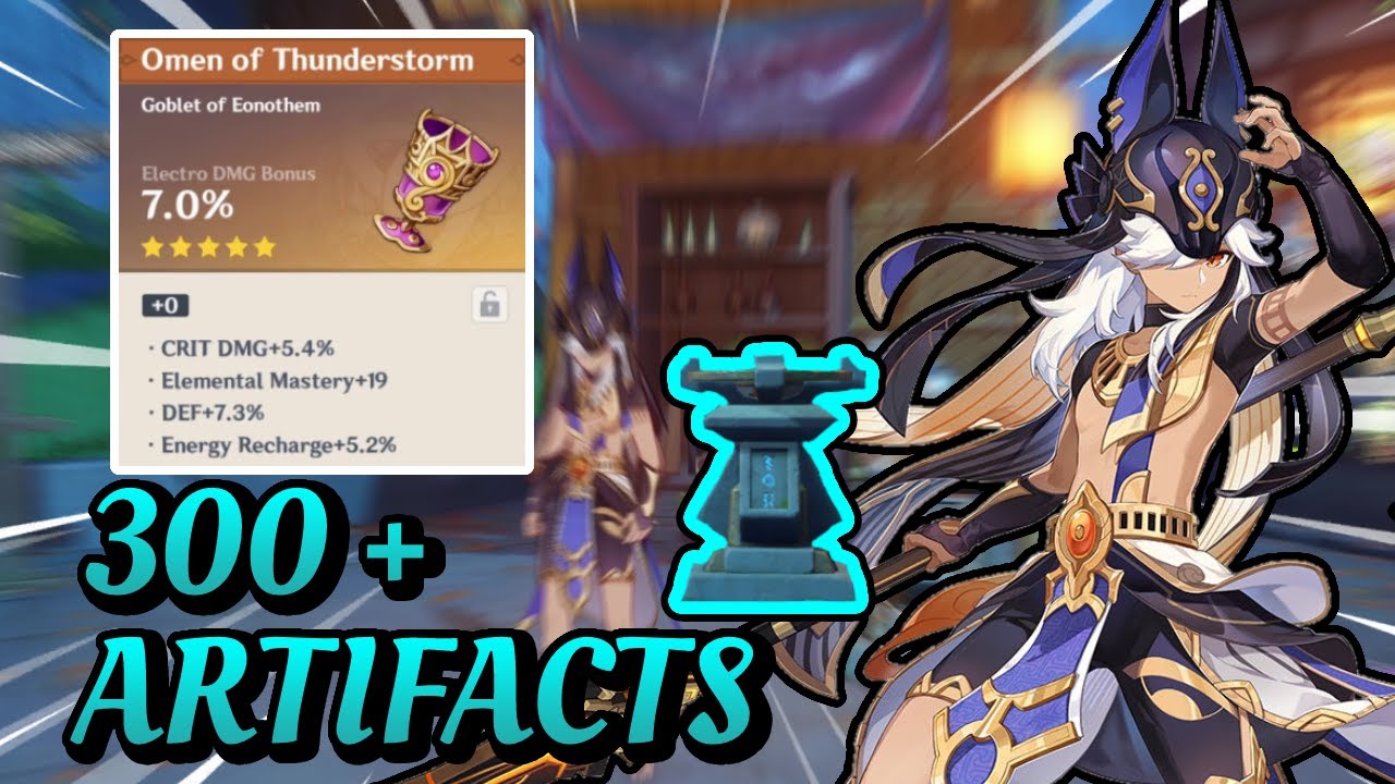 Farming Thundering Fury Using The Artifact Strongbox | Genshin Impact ...