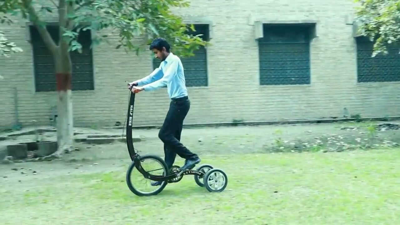 Standing Half Bike - YouTube