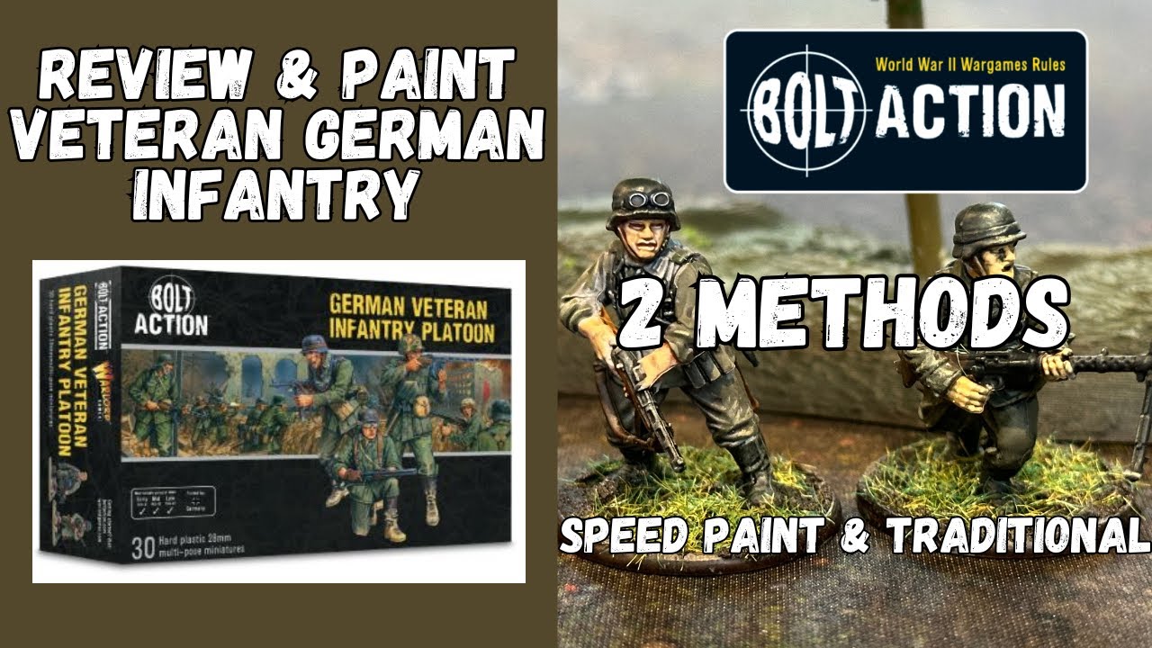 Veteran German Infantry Review and Painting Guide | Bolt Action - YouTube