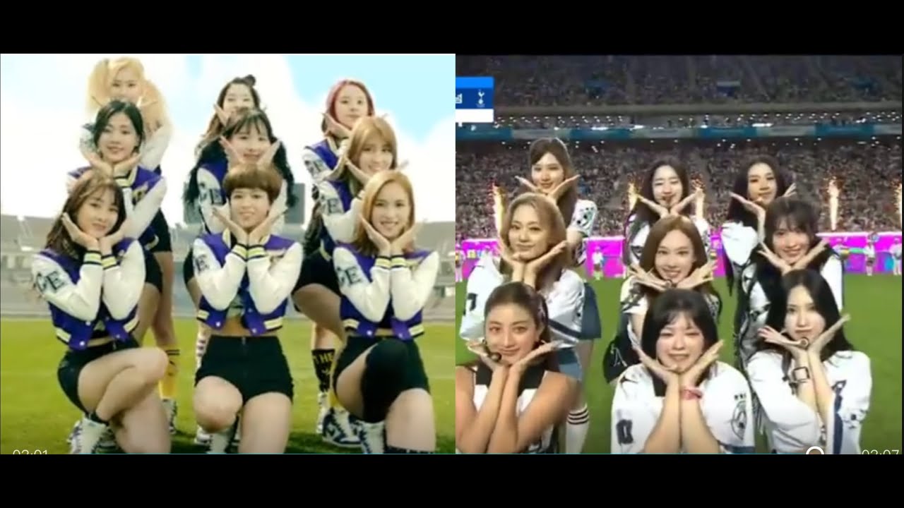 TWICE Comparison Cheer Up Stadium and Cheer Up 2024 Coupang Play ...