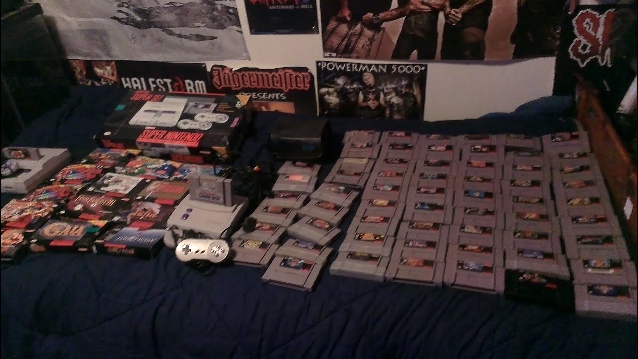 My HUGE SNES collection video!! - YouTube