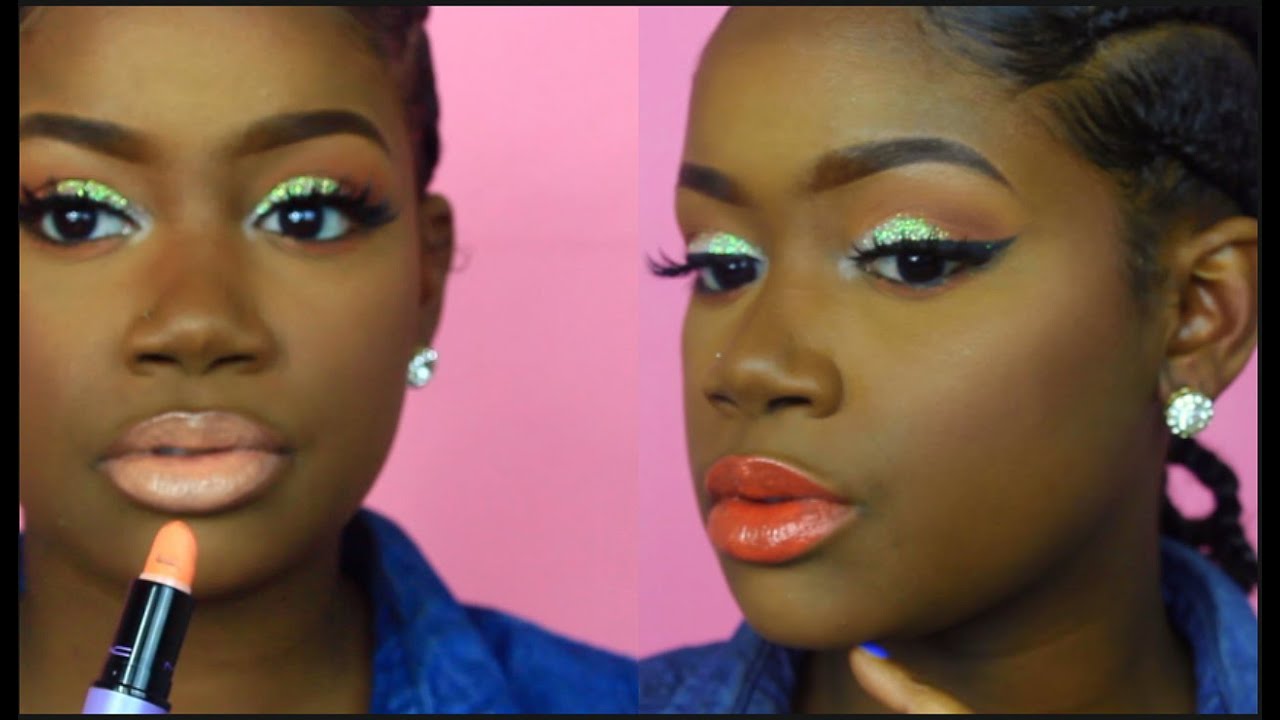 Orange Spring Time Makeup Tutorial - YouTube