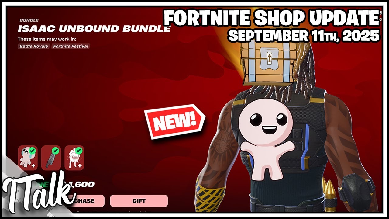 Fortnite Shop BINDING OF ISAAC IS IN FORTNITE! [September 11th, 2025 ...