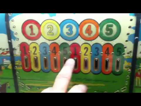 1960 Bally Skill Derby Em arcade game - YouTube
