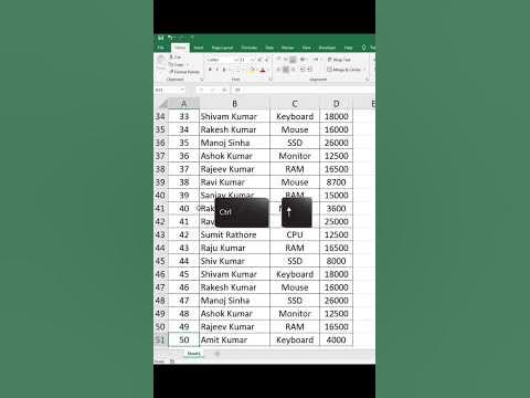 Microsoft Excel Shortcut Key Tips & Tricks 🔥| #exceltips @tausifeduworld - YouTube
