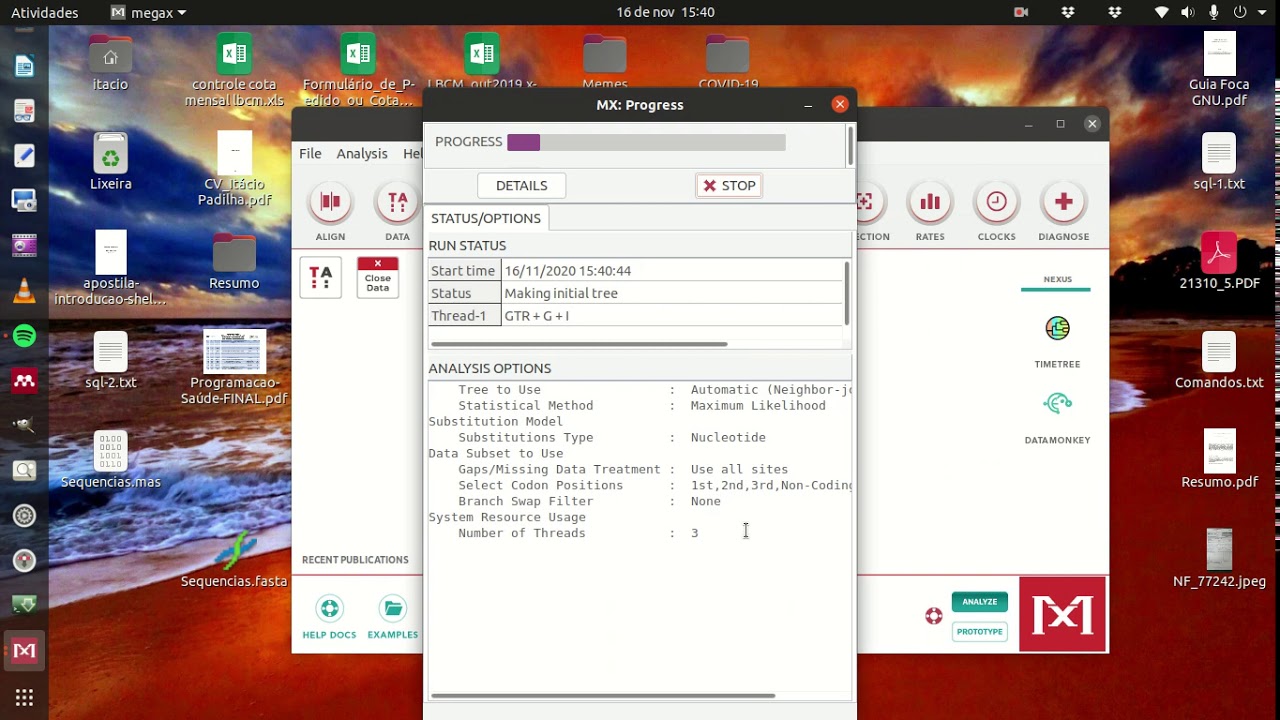 Usando o software MEGA (Molecular Evolutionary Genetics Analysis) - YouTube