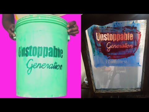 DIY SCREEN PRINTING ON RUBBER PLASTIC. #screenprinting - YouTube