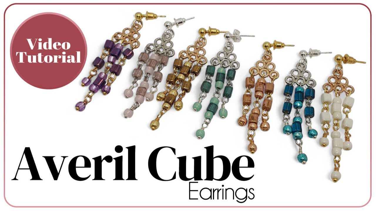Averil Toho Cube Earring Tutorial - YouTube