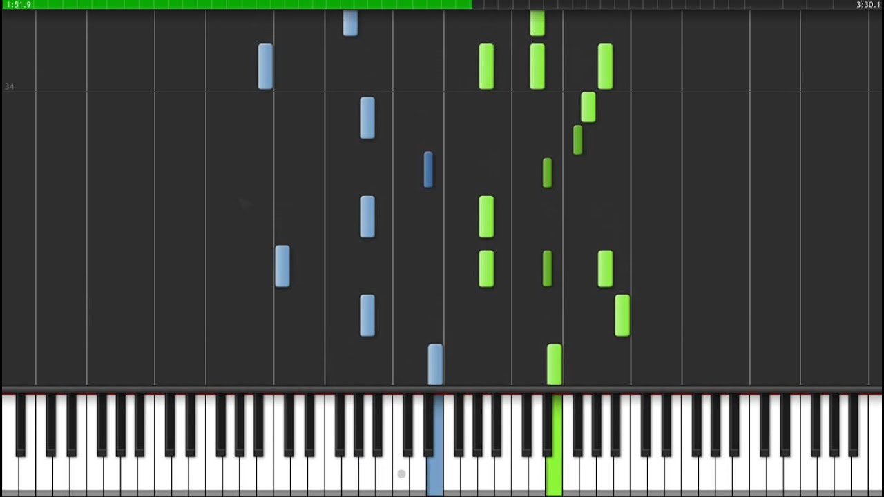 Falling by Yiruma Piano Tutorial on Synthesia - YouTube