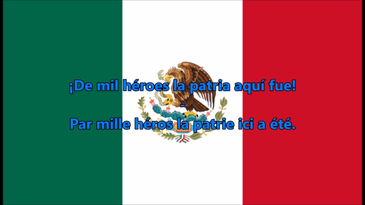 Hymne national mexicain (ES/FR paroles) - Anthem of Mexico - YouTube