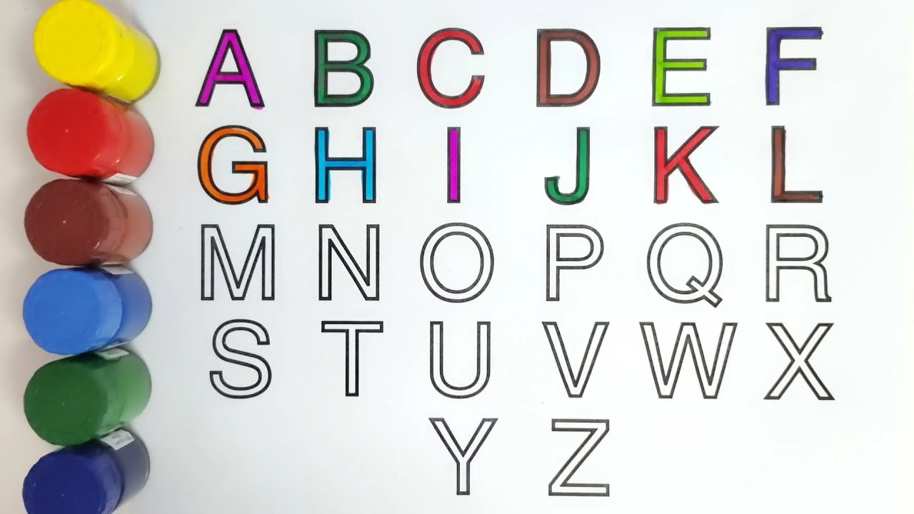 🎨 Colorful A to Z Alphabet for Kids | Fun Learning with Bright Colors ...