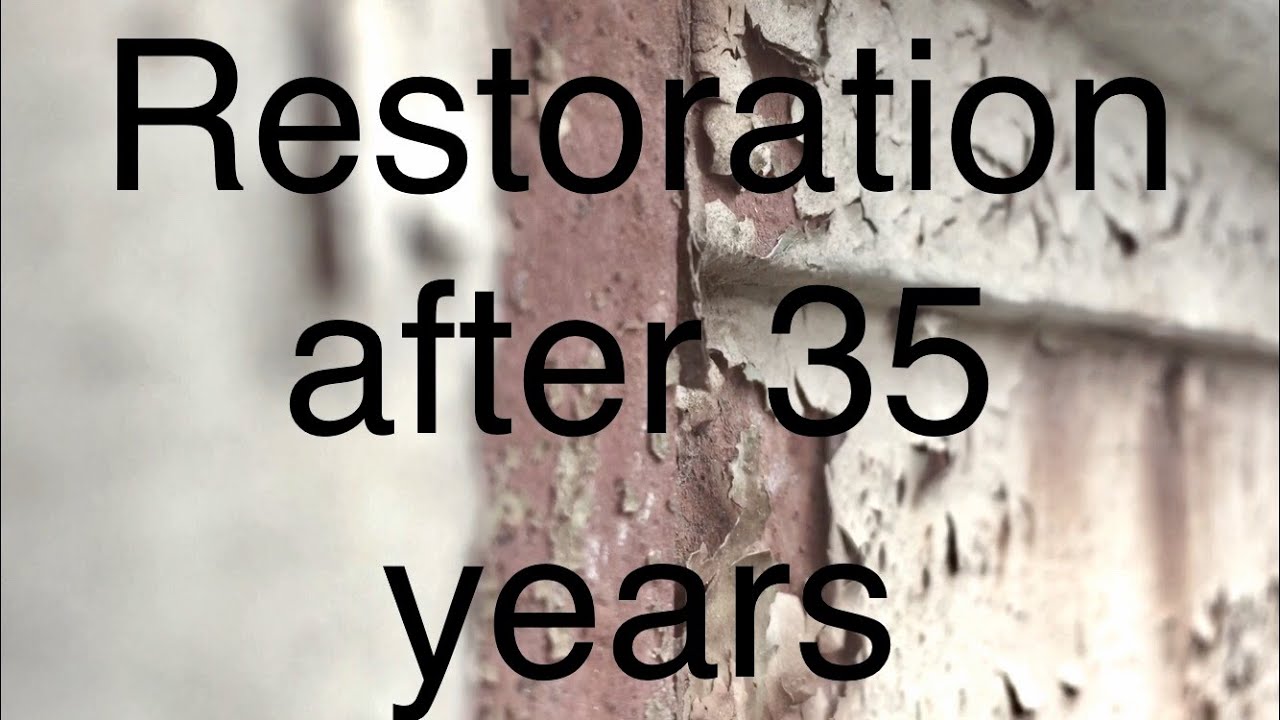 RESTORATION 35 years untouched rusty gate / before after - YouTube