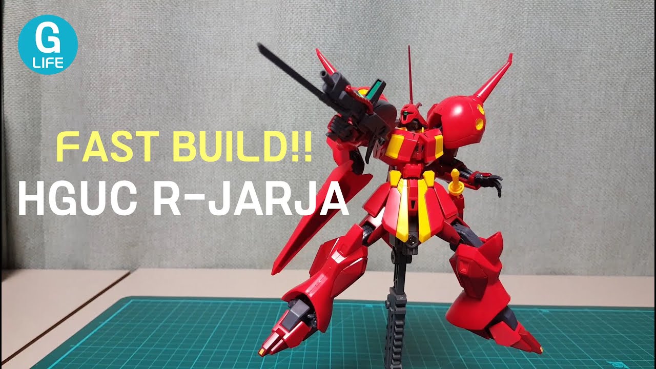 1/144 HGUC AMX-104 R-JARJA fast build!! full version - YouTube