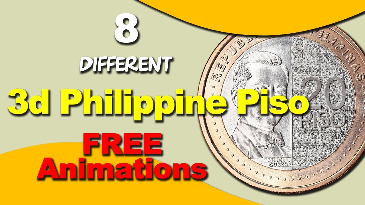 Philippine Piso - Coins Animations 1 - full HD - green screen - royalty ...