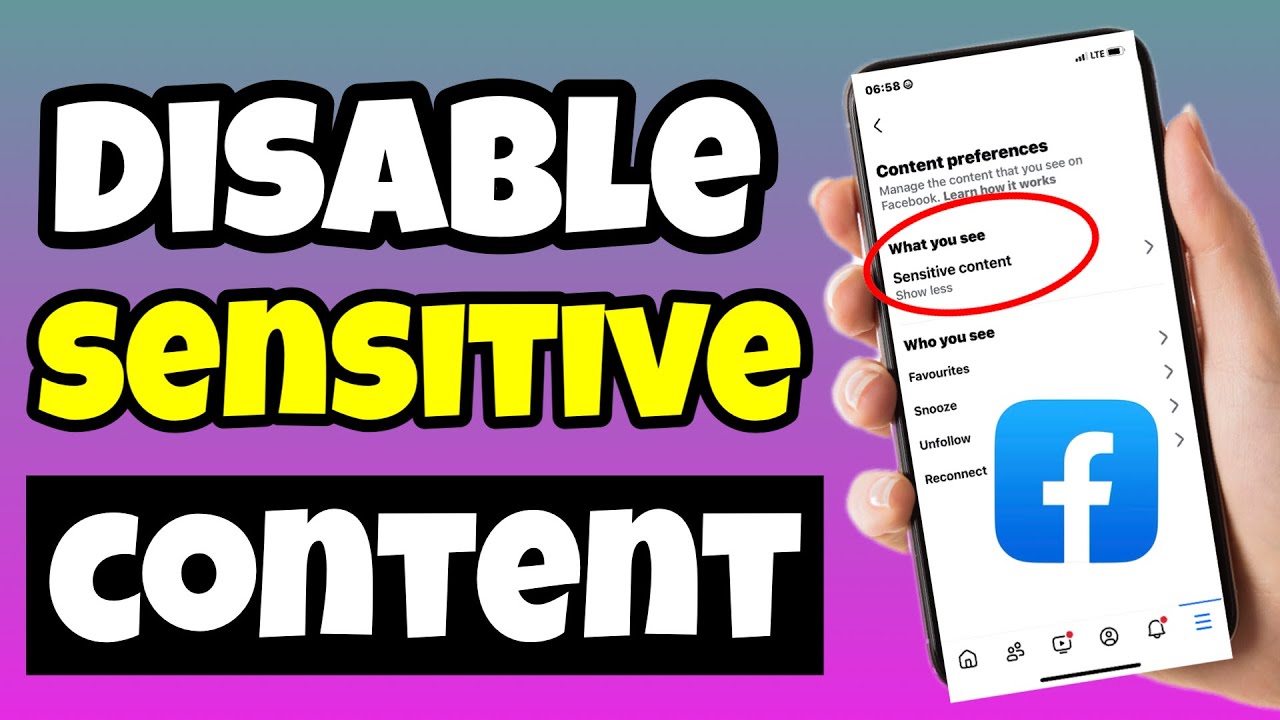 How to Disable Sensitive Content on Facebook 2025 - YouTube