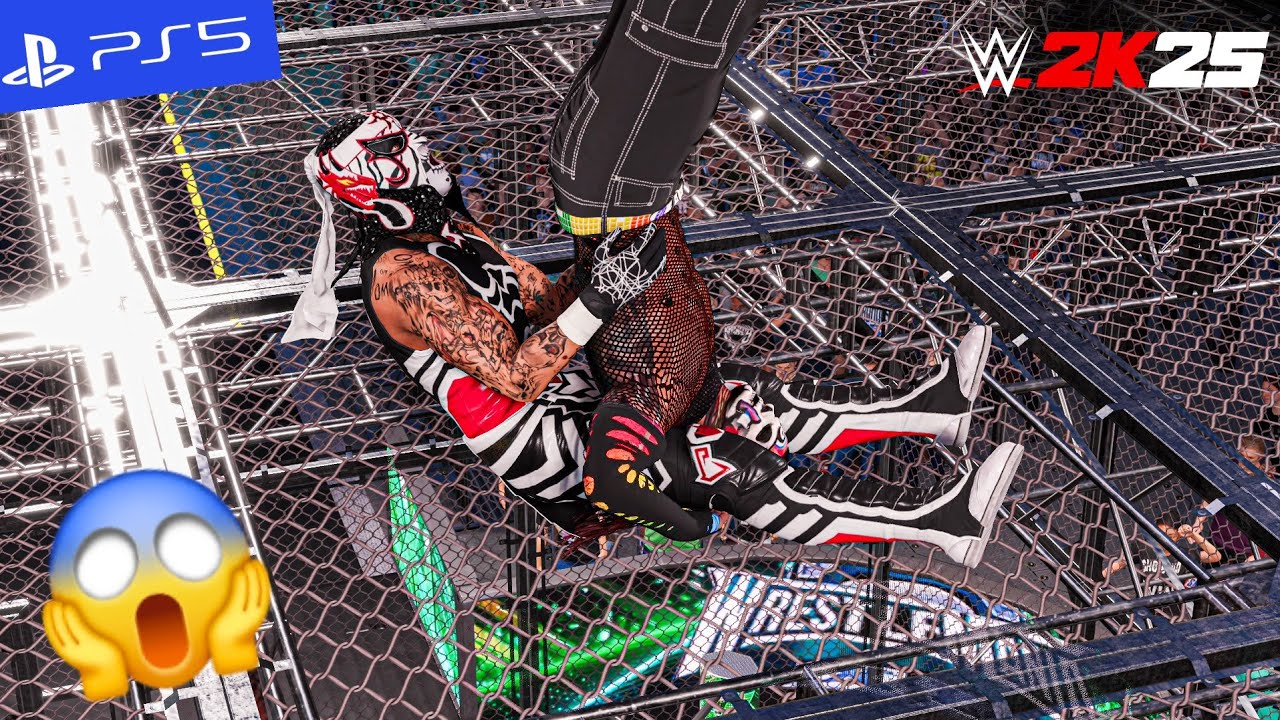 WWE 2K25 - Penta vs. Jeff Hardy - Hell in a Cell Match | PS5" [4K60 ...
