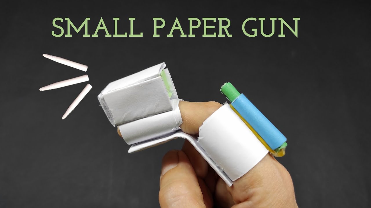 DIY- Mini Paper Gun | How to make a Paper Finger gun | Origami Simple ...