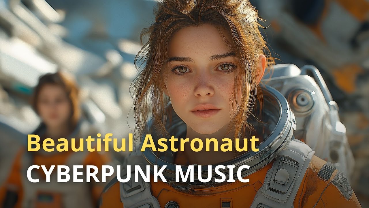 Cyberpunk Music 🚀 Beautiful Astronaut | AI Sci-Fi Loop - YouTube