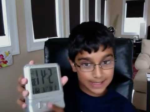 brookstone clock - YouTube
