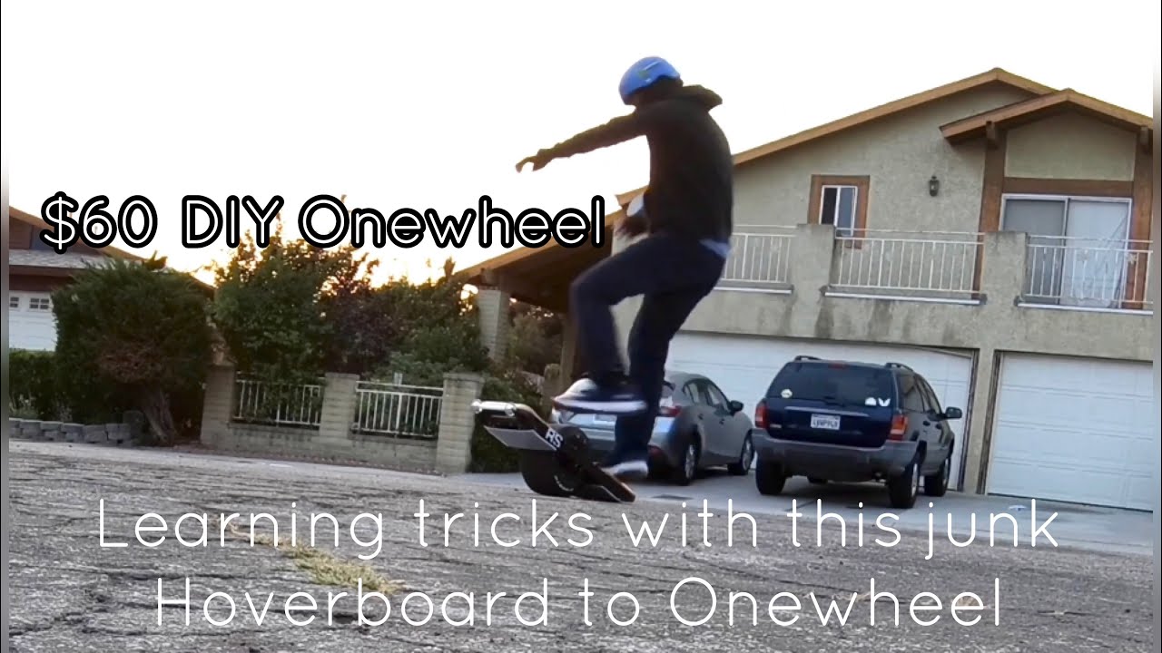 This $60 DIY Onewheel can do the tricks | Curving and 180 - YouTube