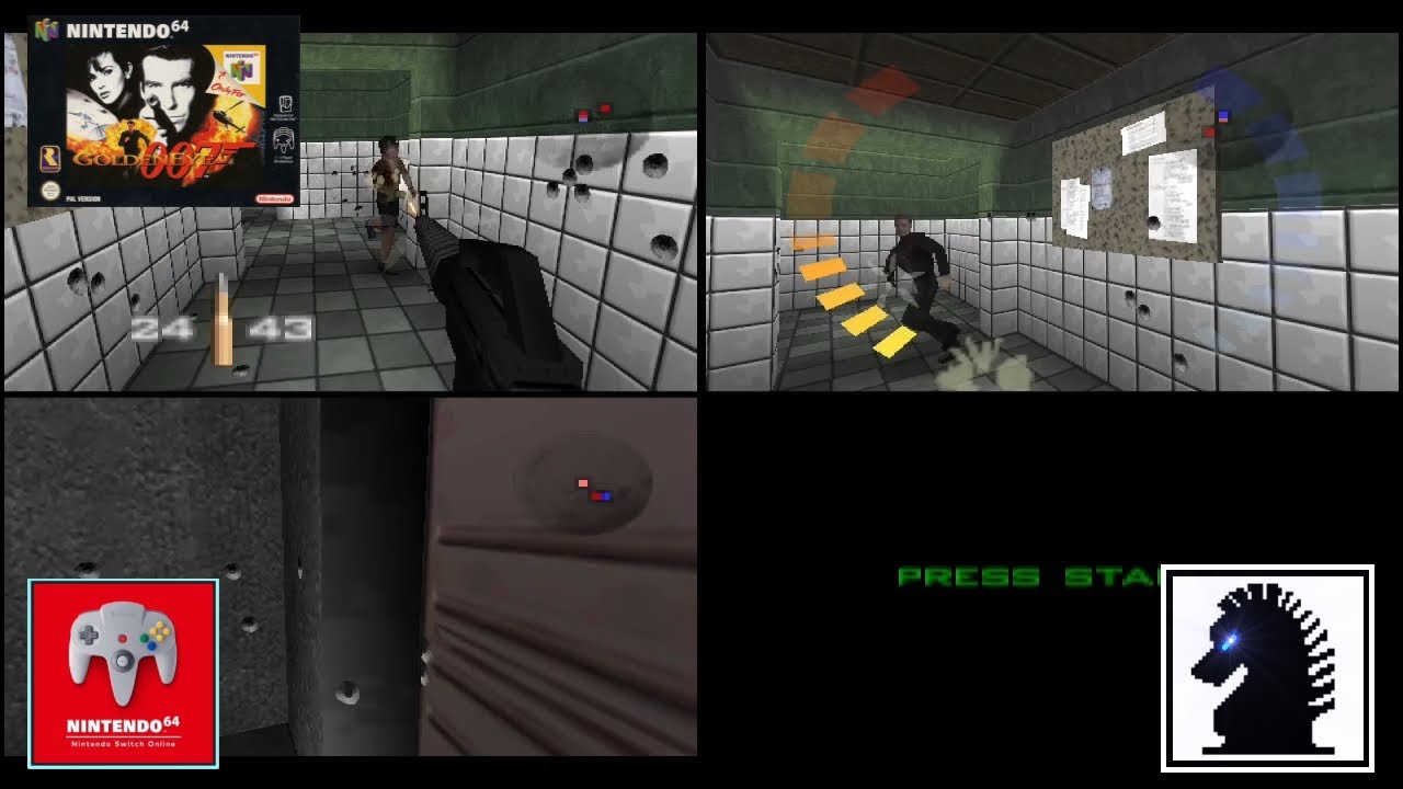 NS Nintendo 64 NSO - GoldenEye 007 - Multiplayer #13: Facility | 3vs1 ...