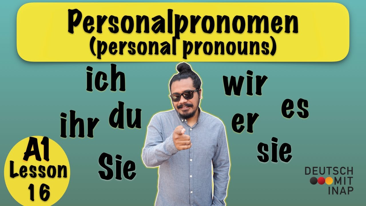 A1- German lesson 16 | German grammar | Personal pronouns ...