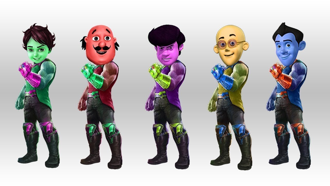 Avengers Infinity War Thanos Gattu Battu Motu Shiva Learn Colors for ...