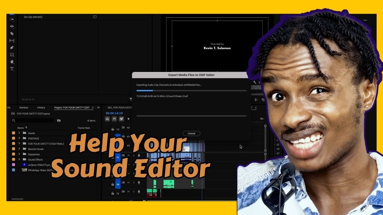 How to Export OMF and AAF | Premiere Pro Tutorial - YouTube