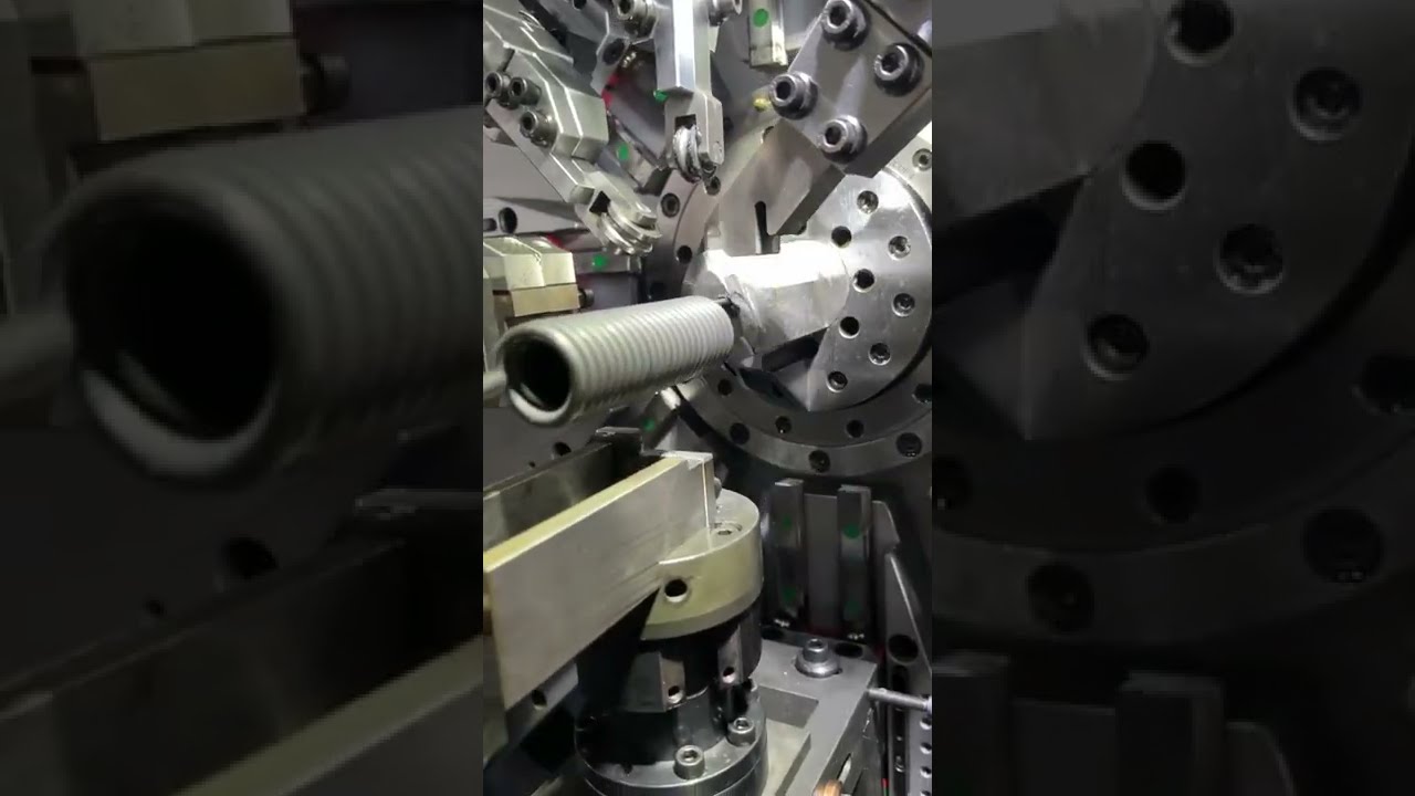 big wire diameter & double hook spring on CNC camless spring forming ...