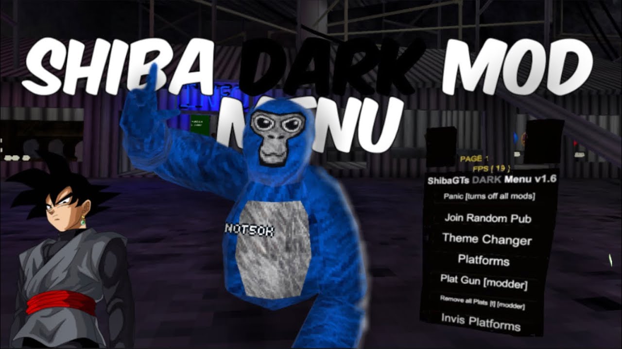 Shiba gt DARK mod menu!🖤🏴|MODS|GTAG - YouTube