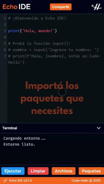 Echo IDE - Editor Python Online - YouTube
