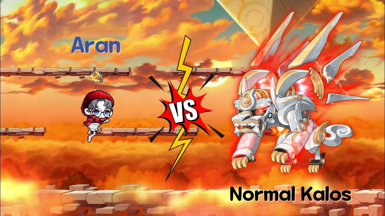 [Kronos] Maplestory Aran Remaster vs Normal Kalos 22 min Run ! - YouTube