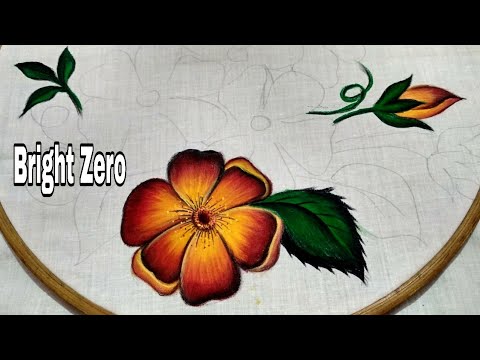 Basic fabric painting tutorial | Easy fabric painting | Fabric painting ...