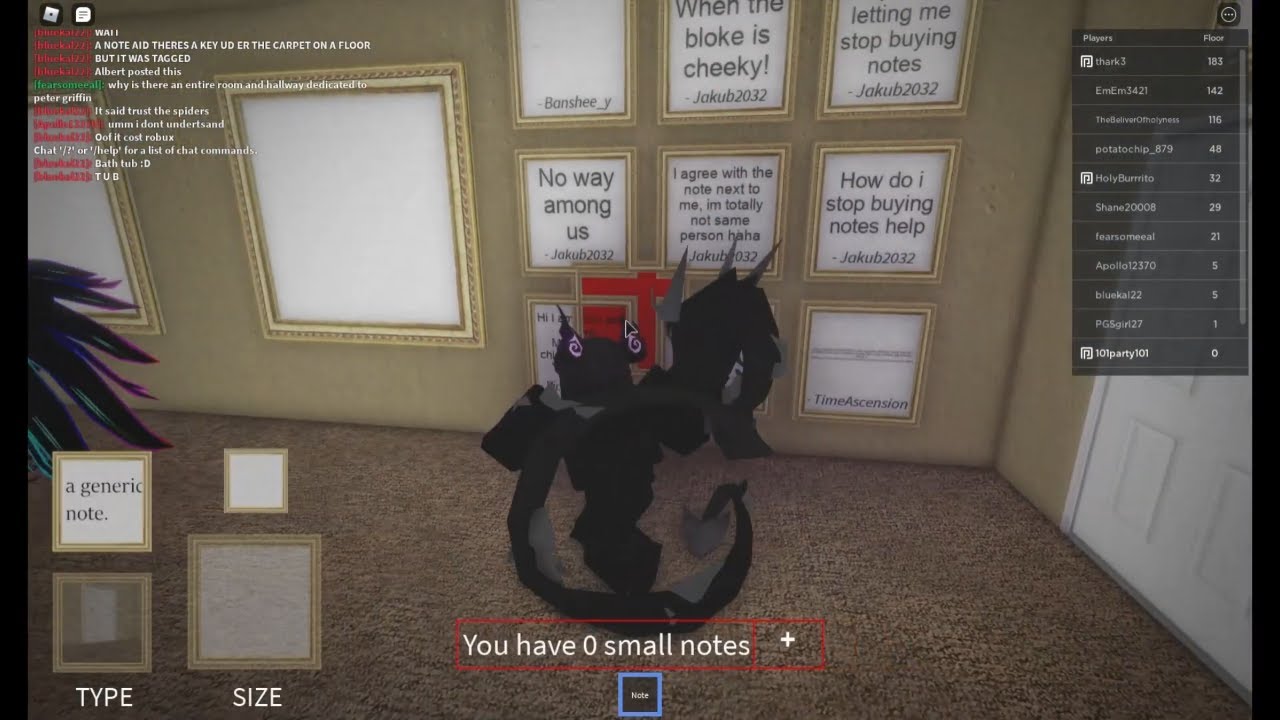 Roblox notes.. - YouTube