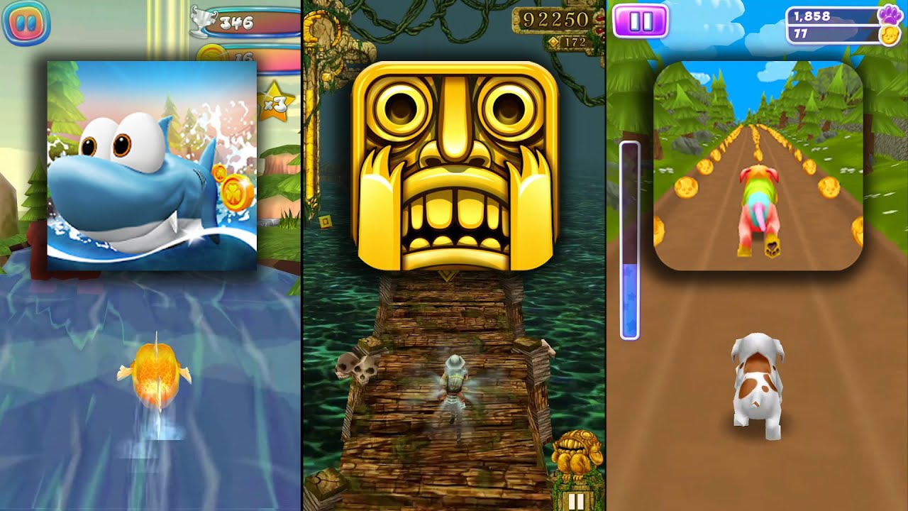 Run Fish Run Vs Temple Run Vs Dog Run - Pet Dog Simulator - Endless Run ...