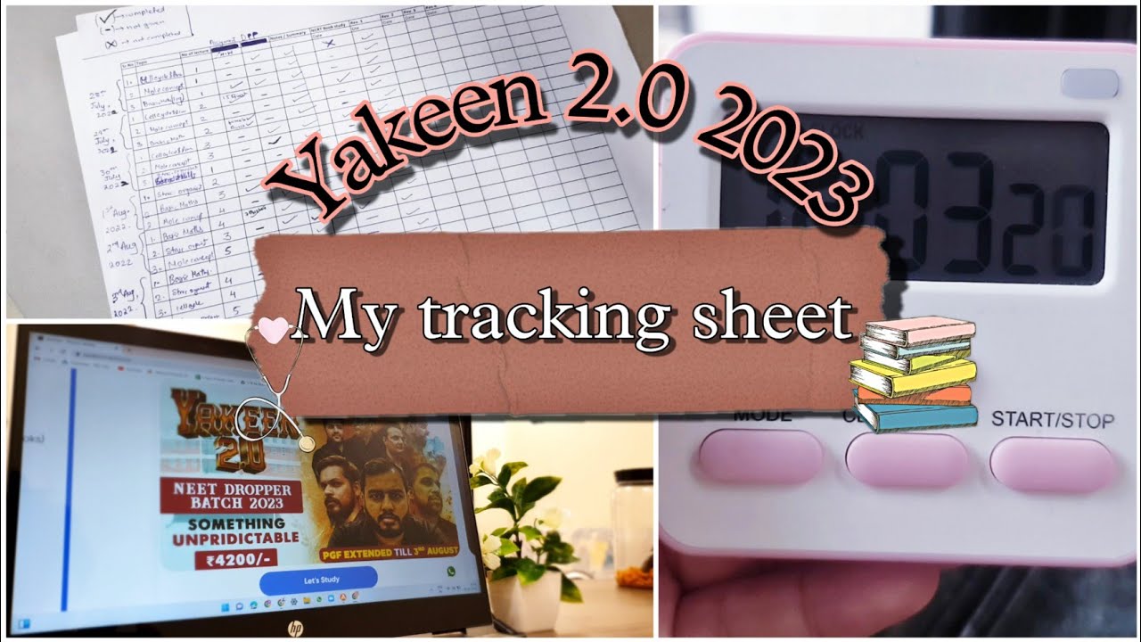 Neet 2023 : Tracking sheet 📝| Neet 2023 | Study vlog | Physicswallah ...